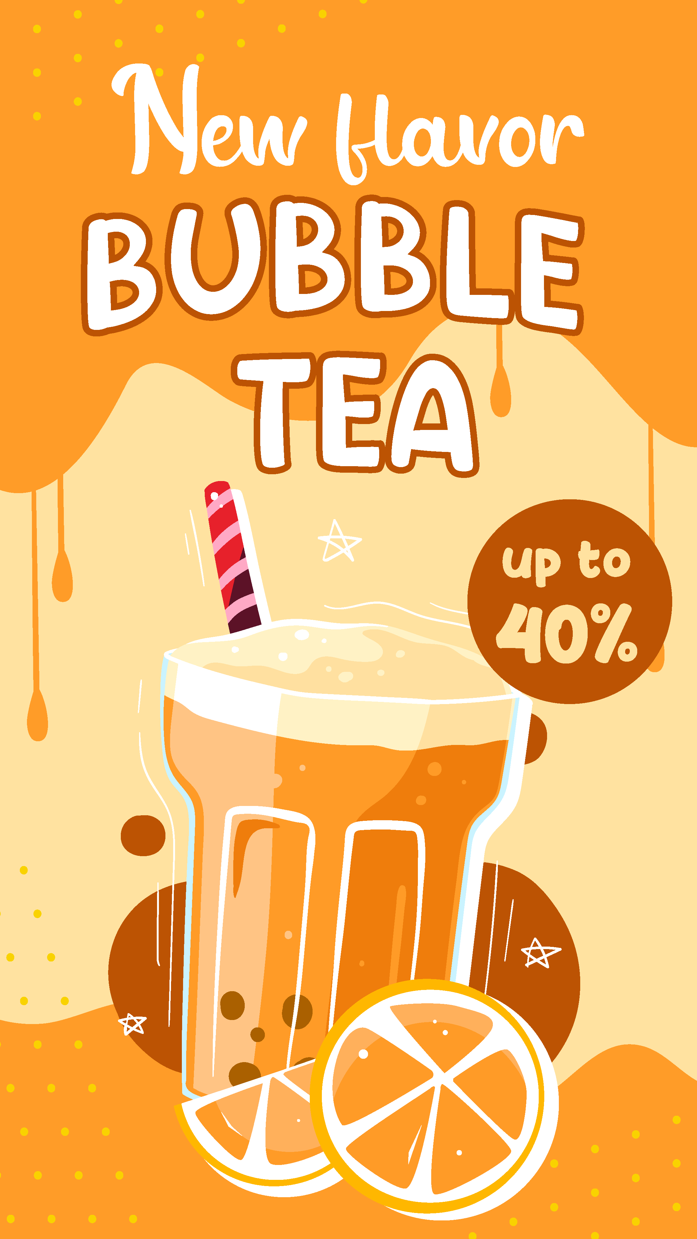 free delicious bubble tea instagram story vector 460180