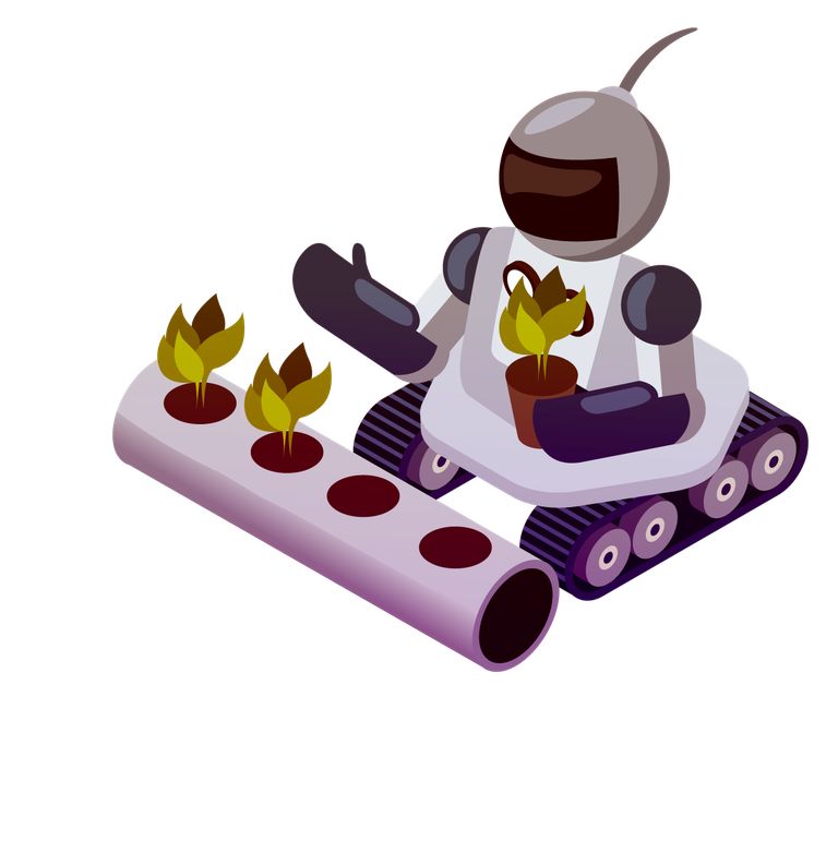 Isometric Agricultural And Farming Robot Magipik Free Vector