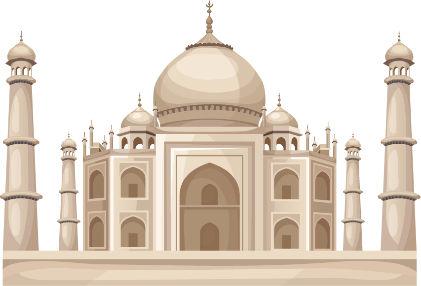 free ancient architecture colorful indian vector 85209