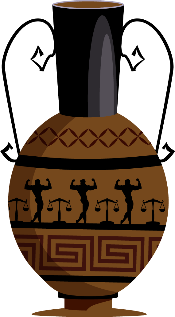 free ancient greek design elements color... | Magipik Free Vector