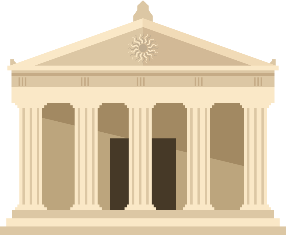 free ancient greek design elements color... | Magipik Free Vector