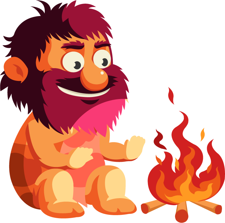 free ancient man prehistory icons caveman vector 445207