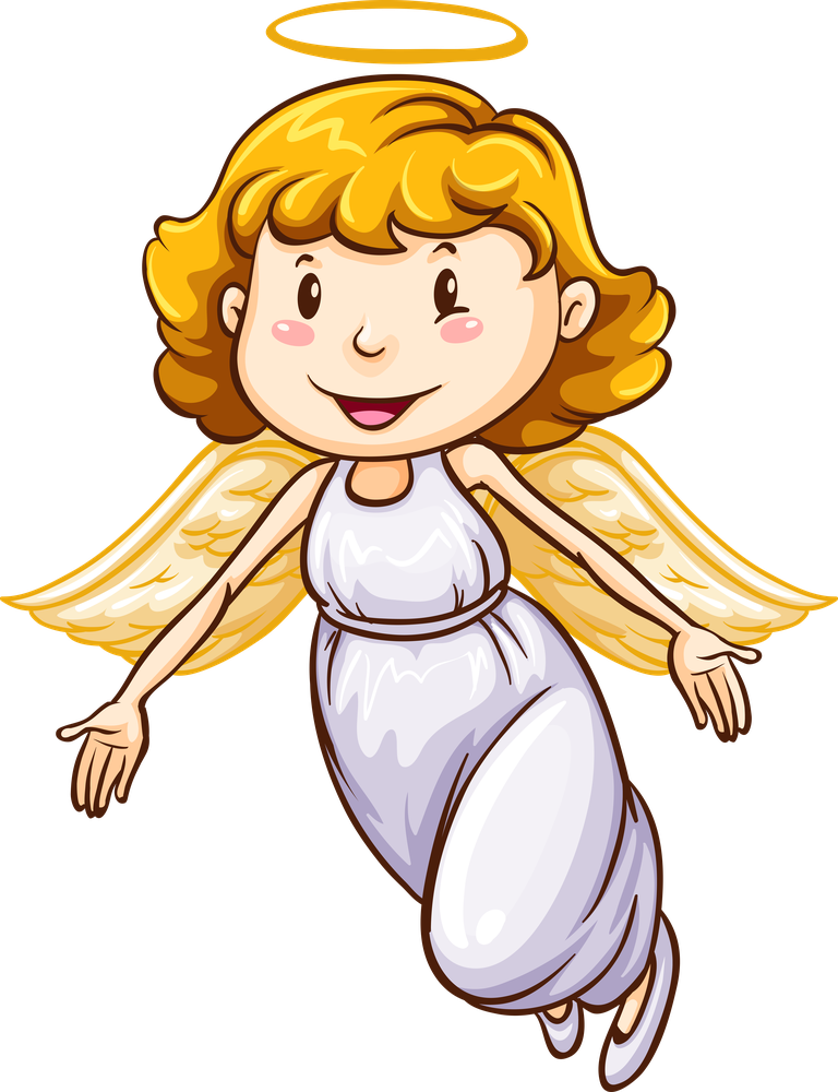 free Angel cartoon angels set isolated on a vector 966640