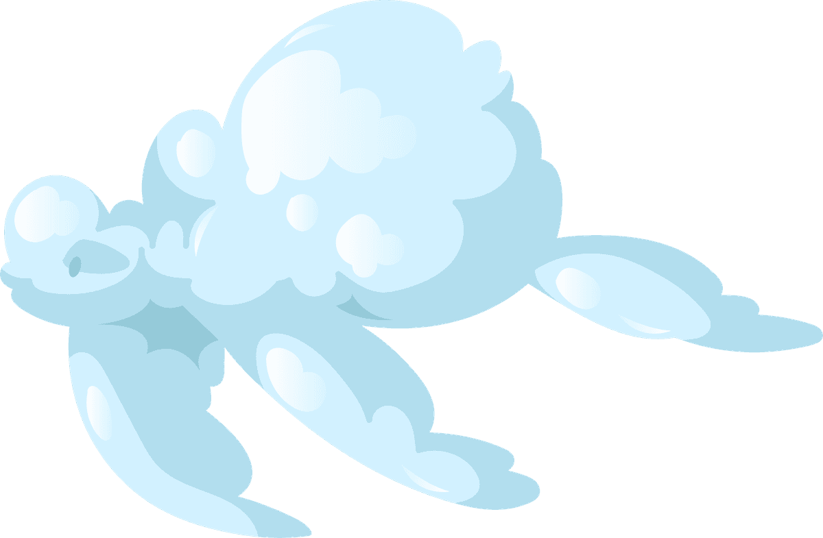 free animal cloud clouds animals cartoon... | Magipik Free Vector