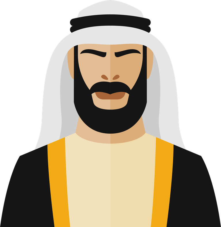free arab people icons muslim people arabian vector 604893