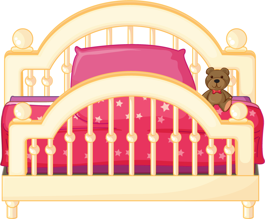 art bed illustration different bed styles for kids' rooms and play ...