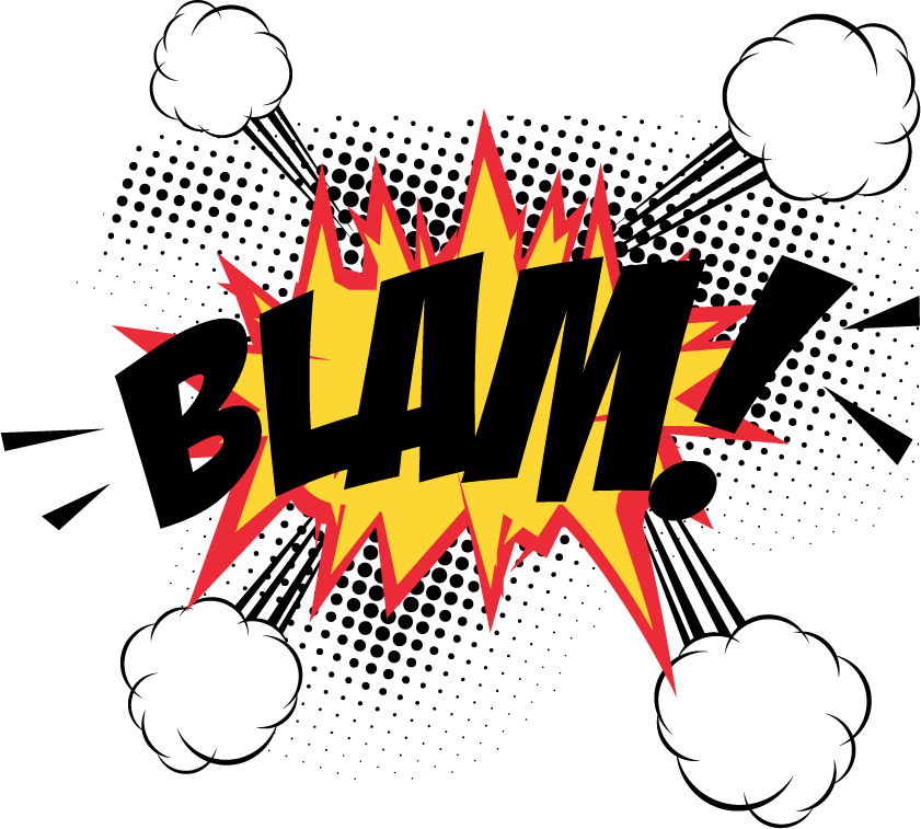 art objects comics logos vector featuring explosive blam sound effects ...