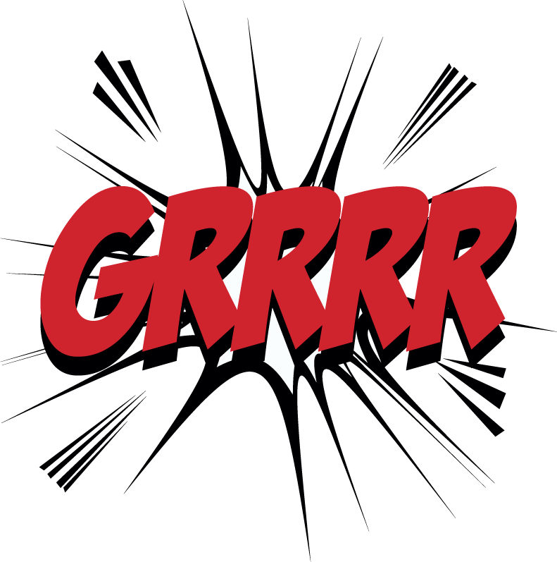 art objects comics logos vector featuring bold grrrr text with ...