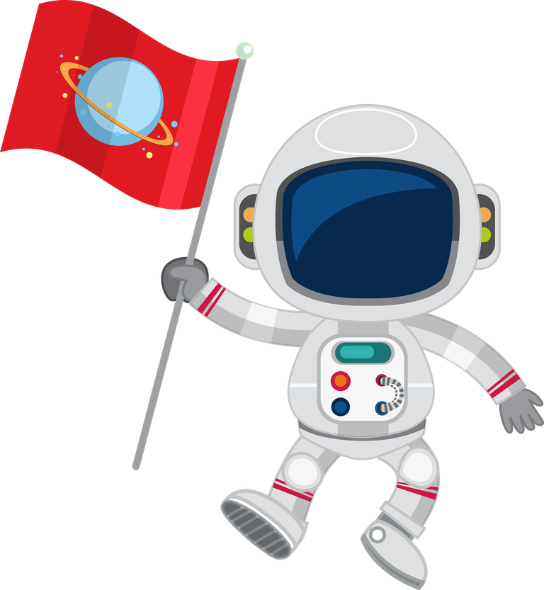 free astronaut a solar system element ve... | Magipik Free Vector