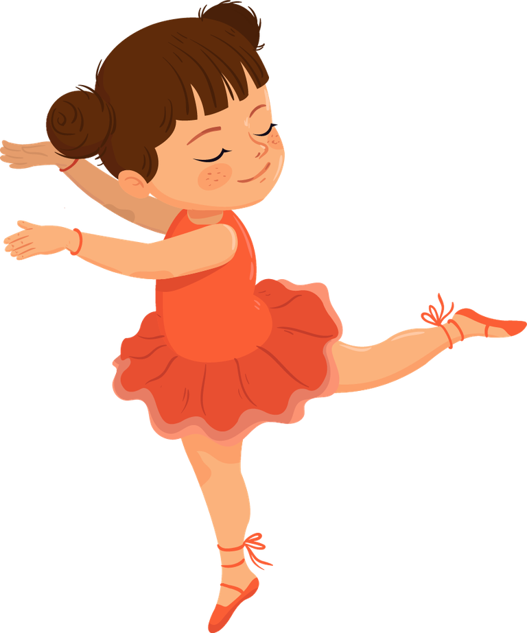 free baby ballet ballerina icons cute gi... | Magipik Free Vector