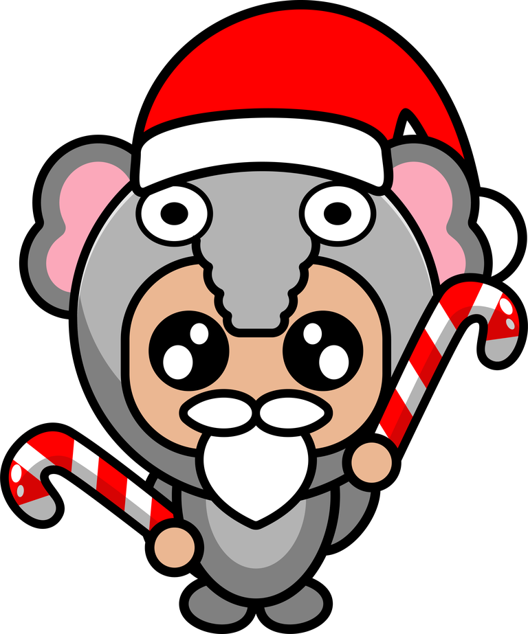 free baby elephant hider cute cartoon ve... | Magipik Free Vector