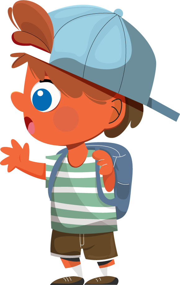 free baby goes to school childhood icons... | Magipik Free Vector