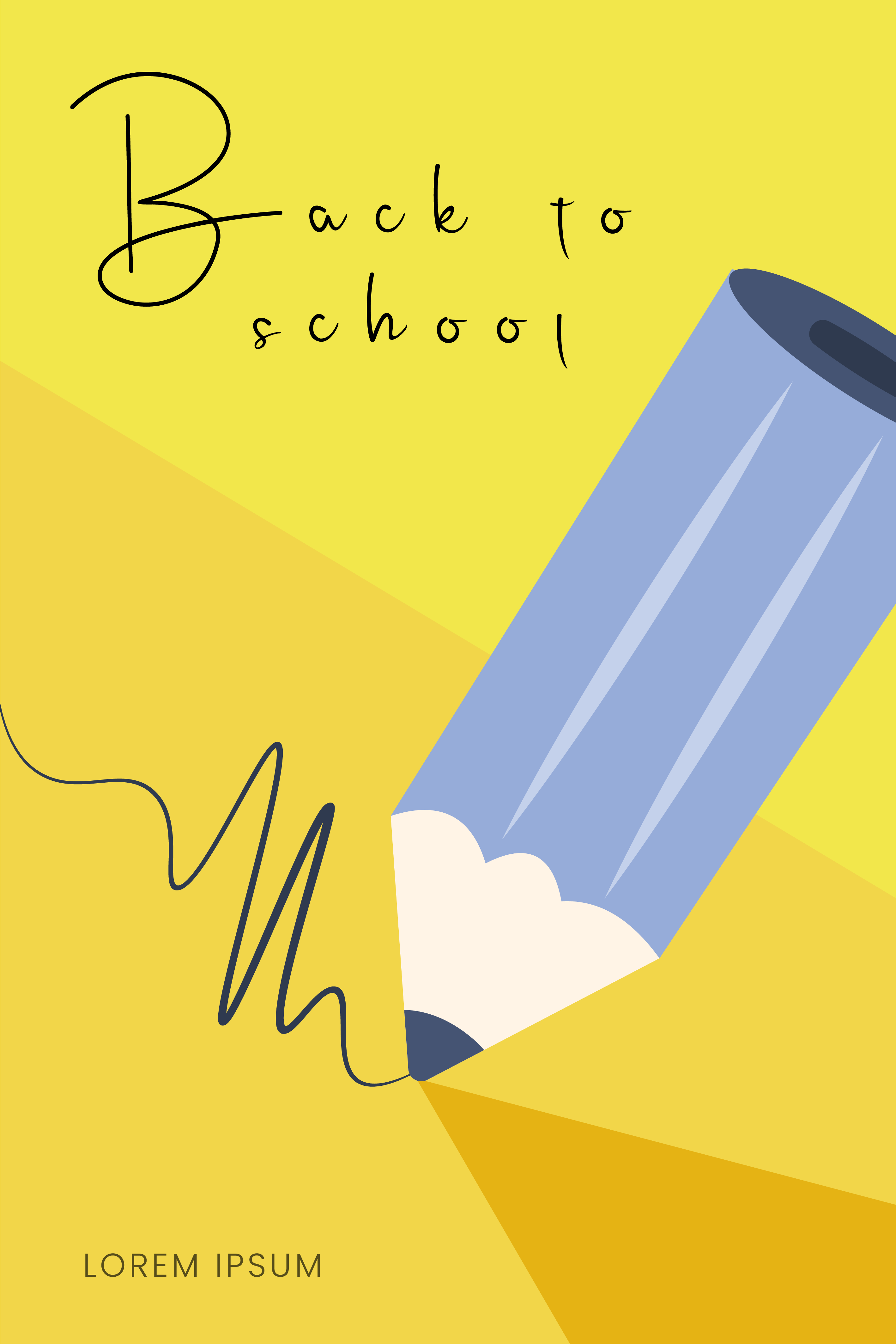 free back to school bright vertical poster vector 886132