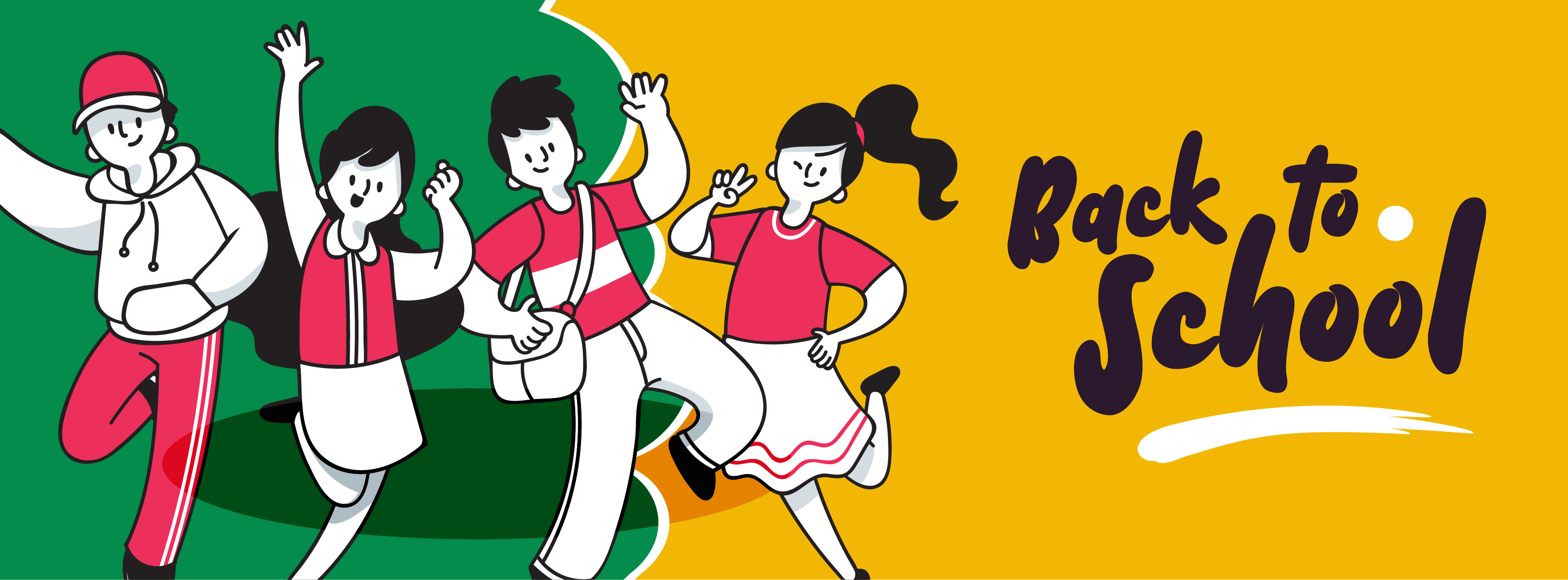 free back to school horizontal web banner vector 105113