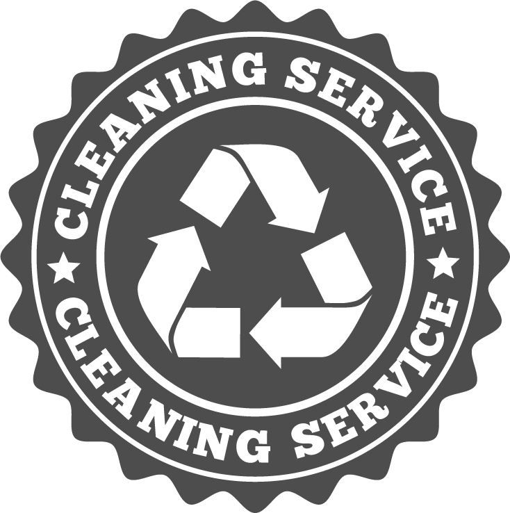 free Black and white cleaning service badges vector 146601