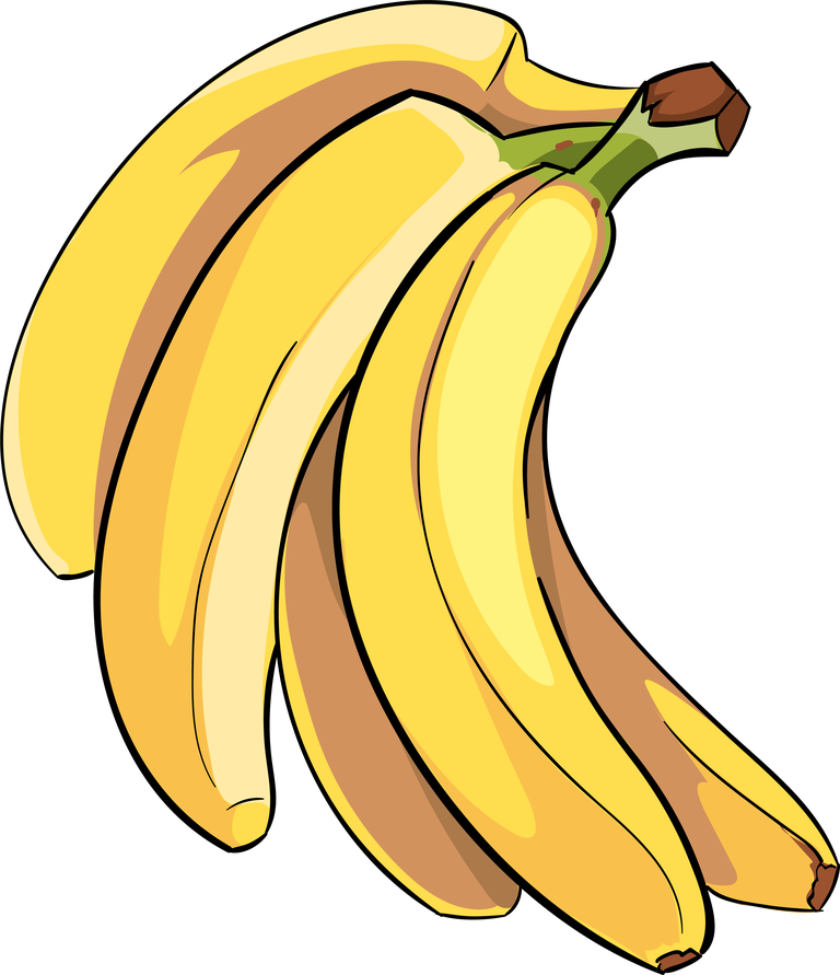free banana bananas set cartoon style fruit vector 460217