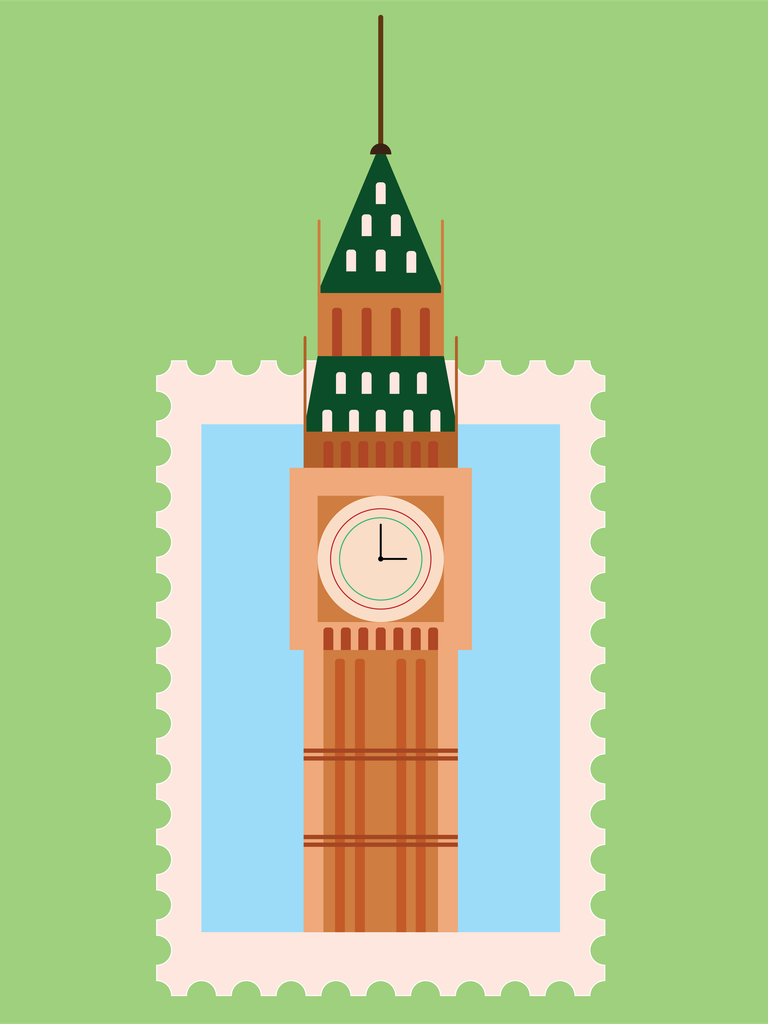 free big ben postage stamps stamp superset vector 219059