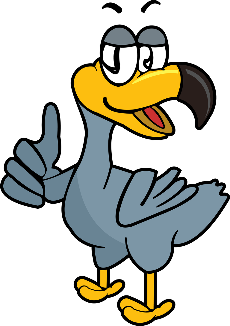 free bird dodo cartoon character pose vector 398135