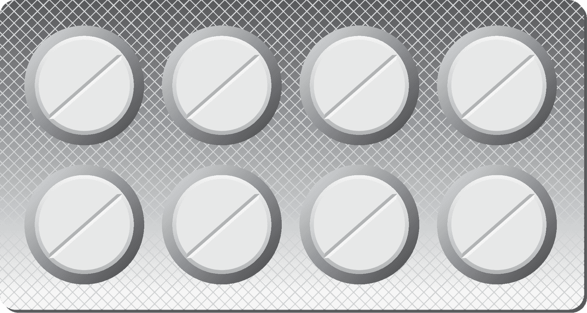 blister packs medical icons set featuring realistic pill ...