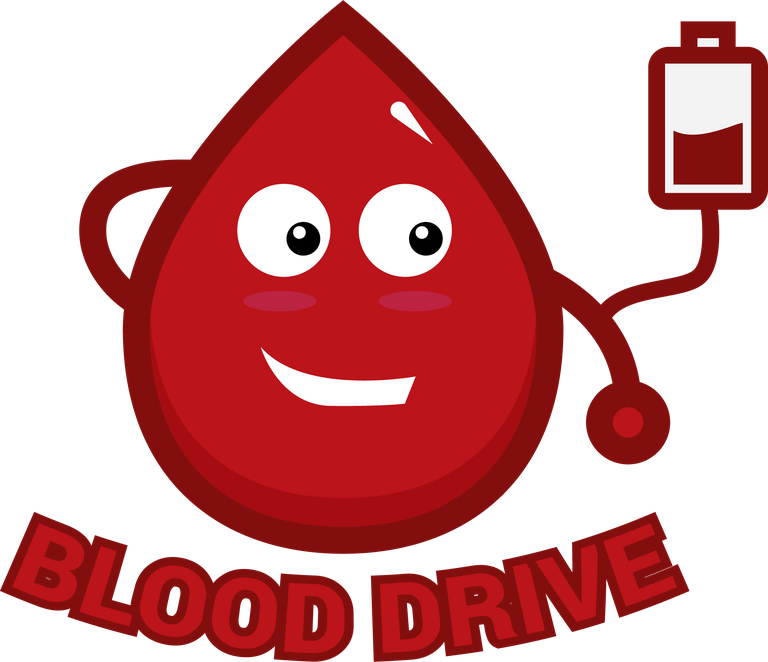 free blood drop logo blood drive character vector 977986