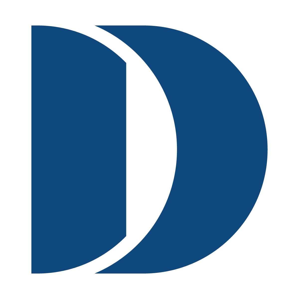 free bold blue wordmark logo with stacked d vector 551030