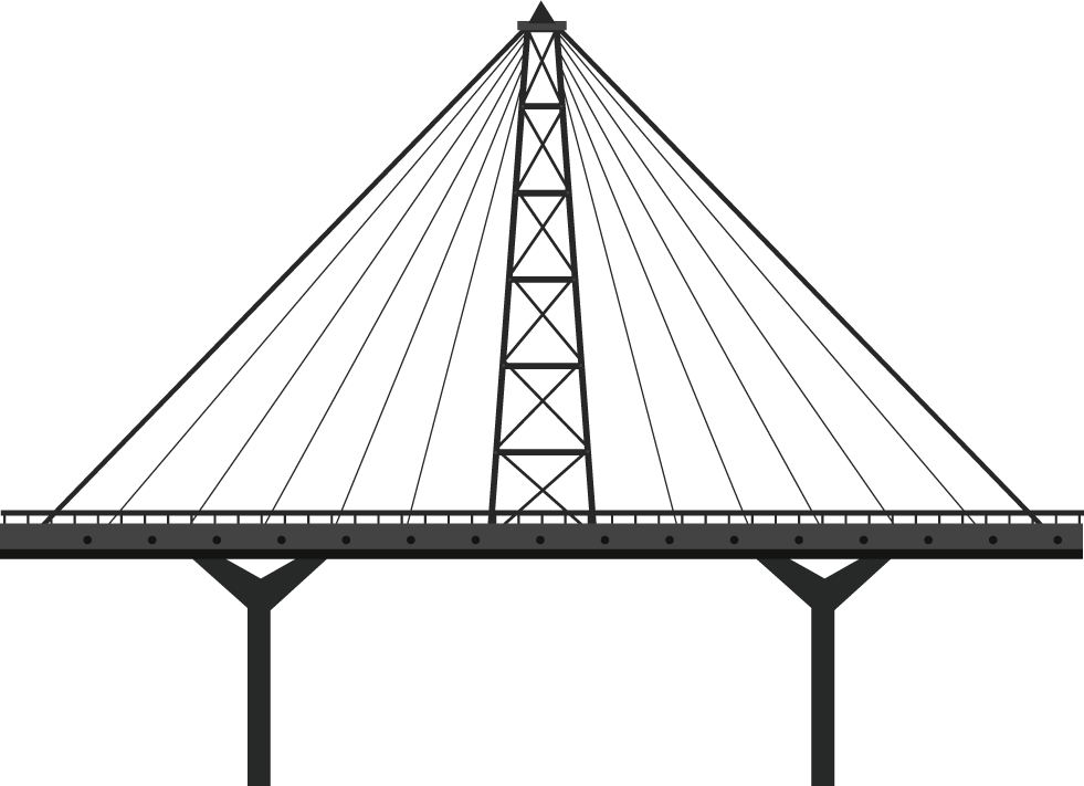 bridge different of bridges illustration showcasing innovative ...