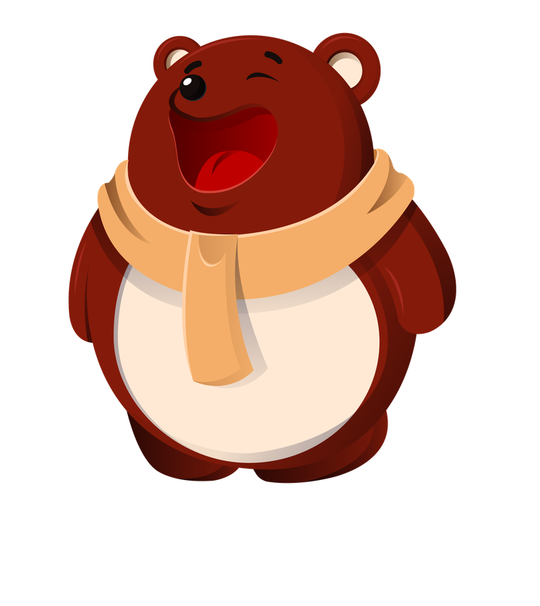 free brown bear autumn animals icons stylized vector 210095
