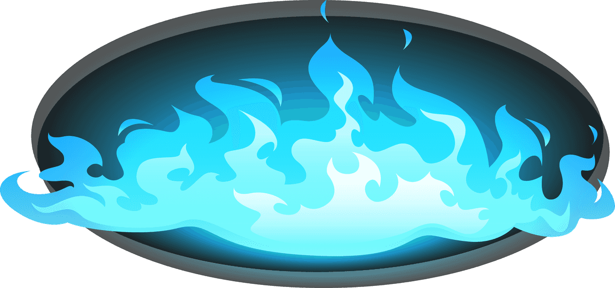 free burning blue fire frames borders flame vector 277704