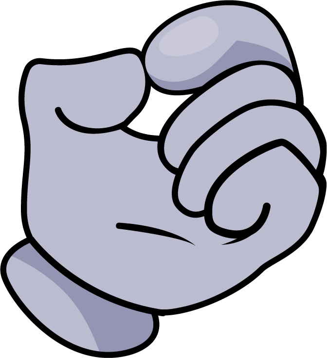 free cartoon character hands gestures set vector 500663