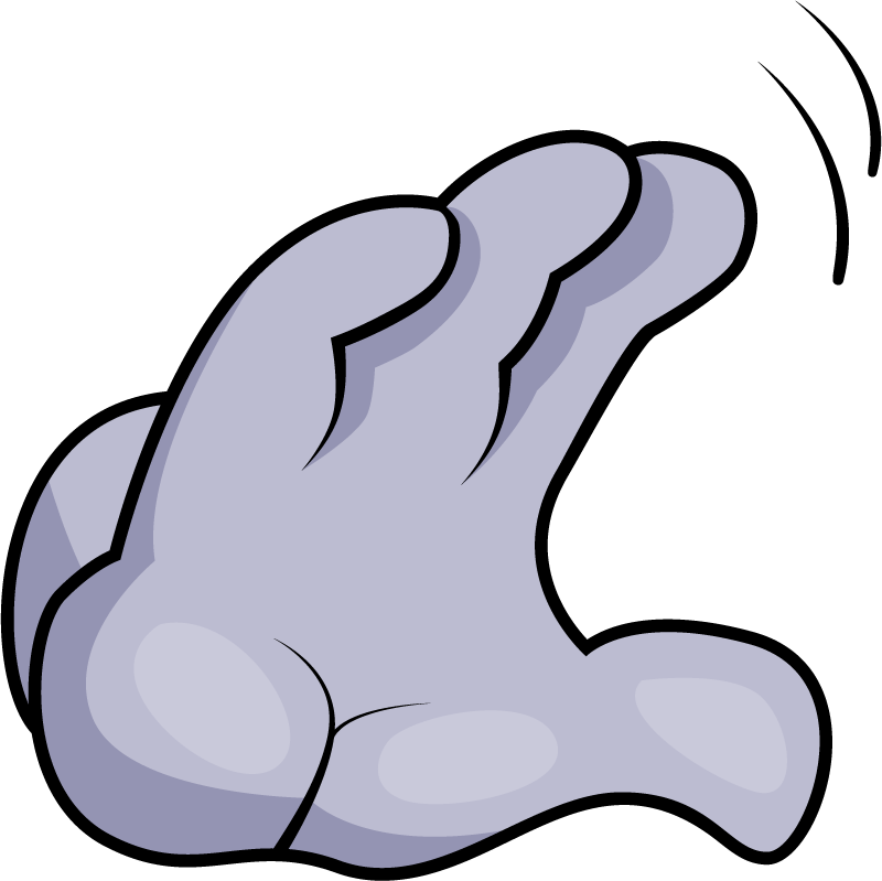 free cartoon character hands gestures se... | Magipik Free Vector