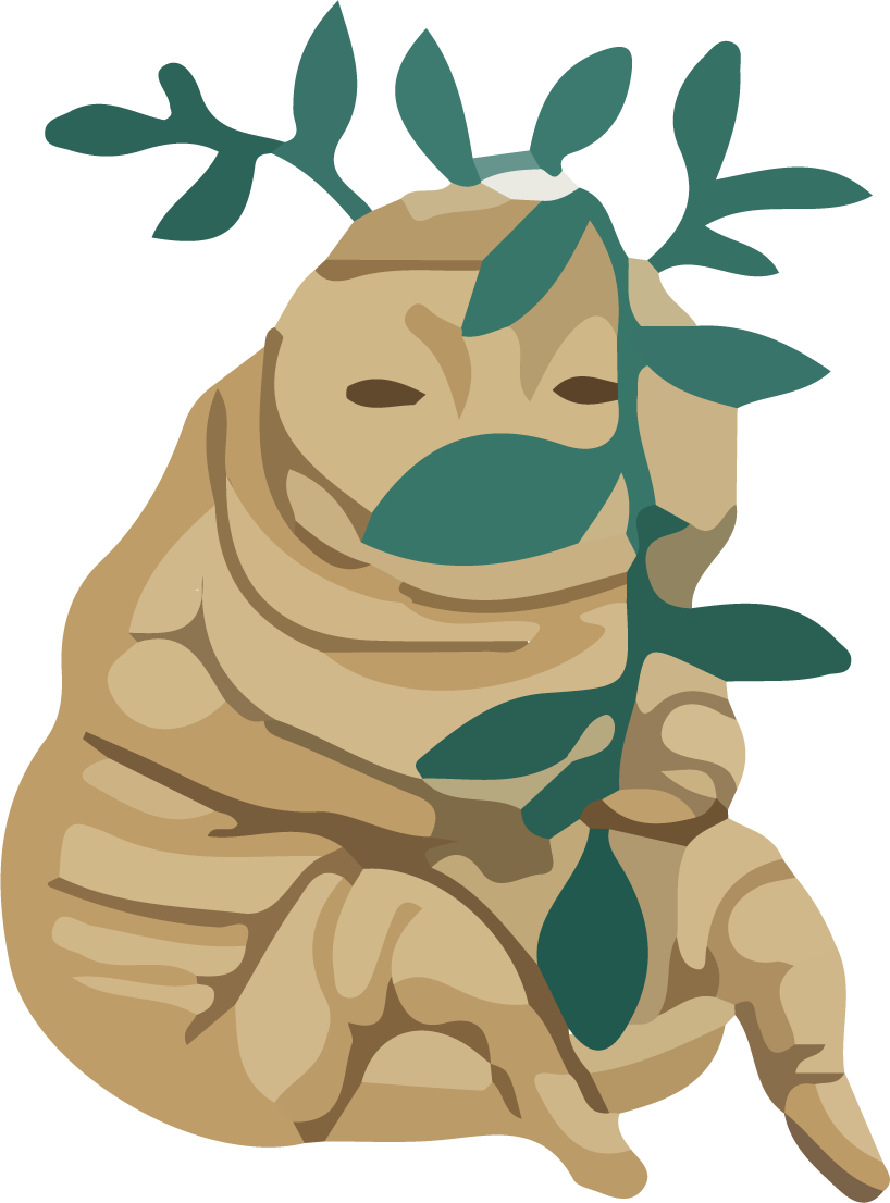 cartoon characters ginseng funny vector depicting a whimsical herbal ...