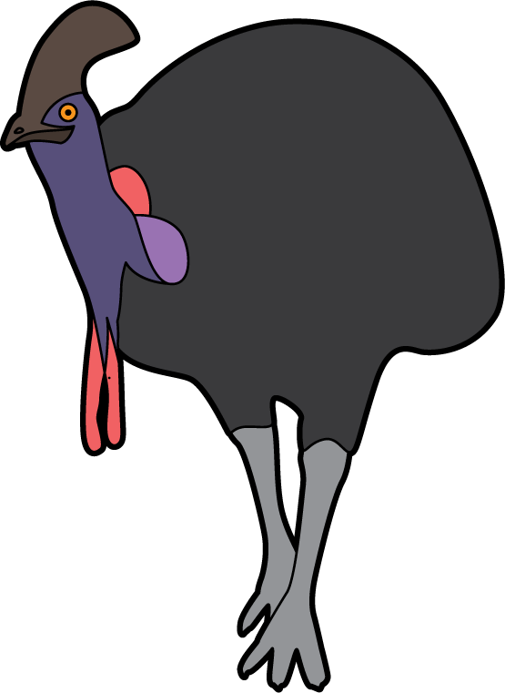 free cartoon flightless birds collection vector 79258