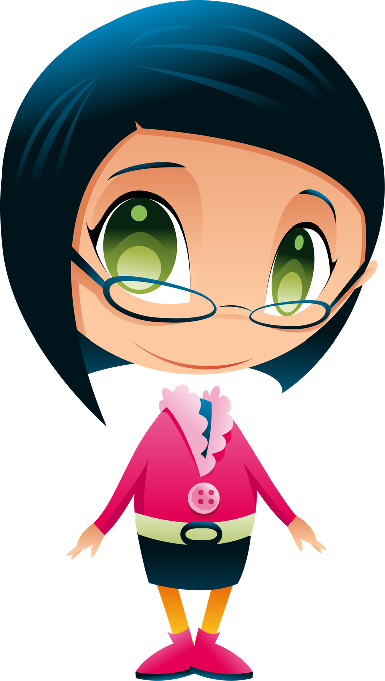 cartoon people cute characters with big eyes and vibrant colors for ...