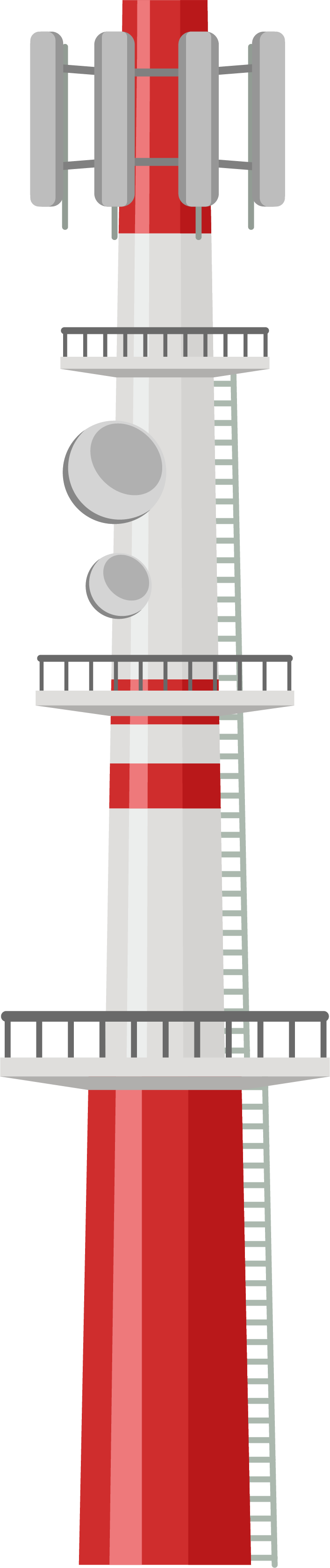 free cartoon radio towers illustration vector 73343