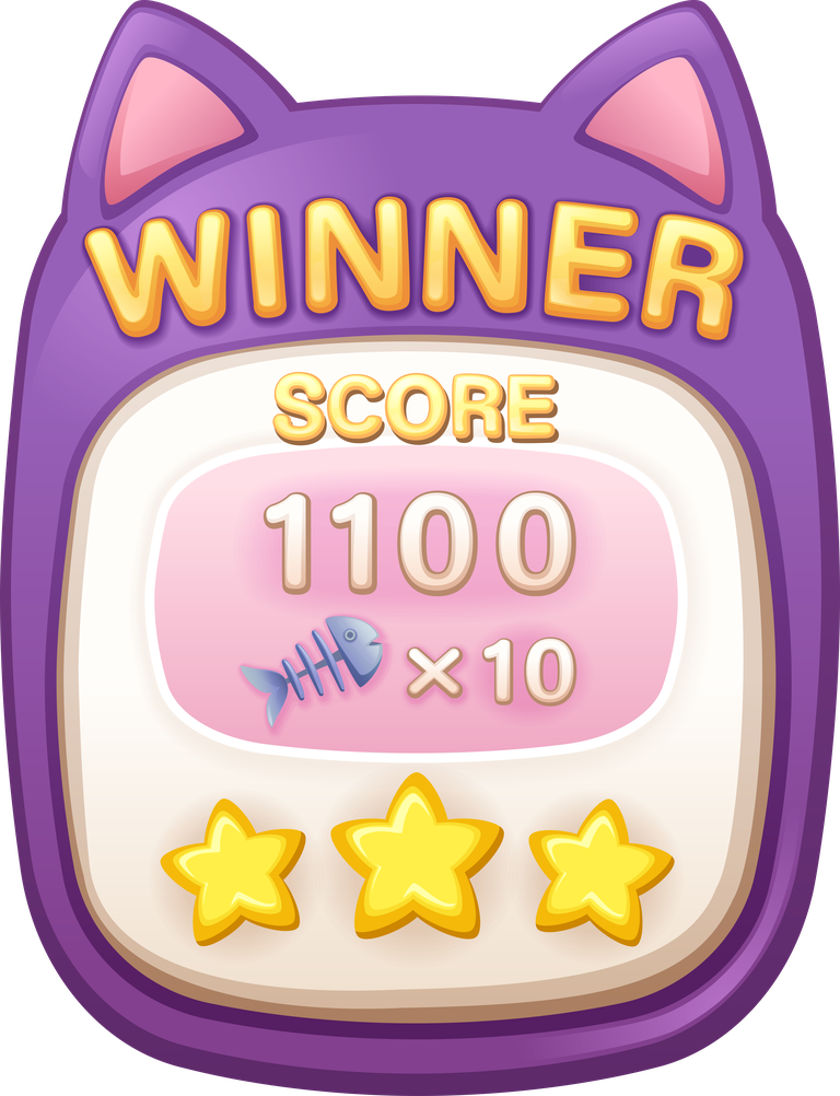 free cat score menu asset game template ... | Magipik Free Vector