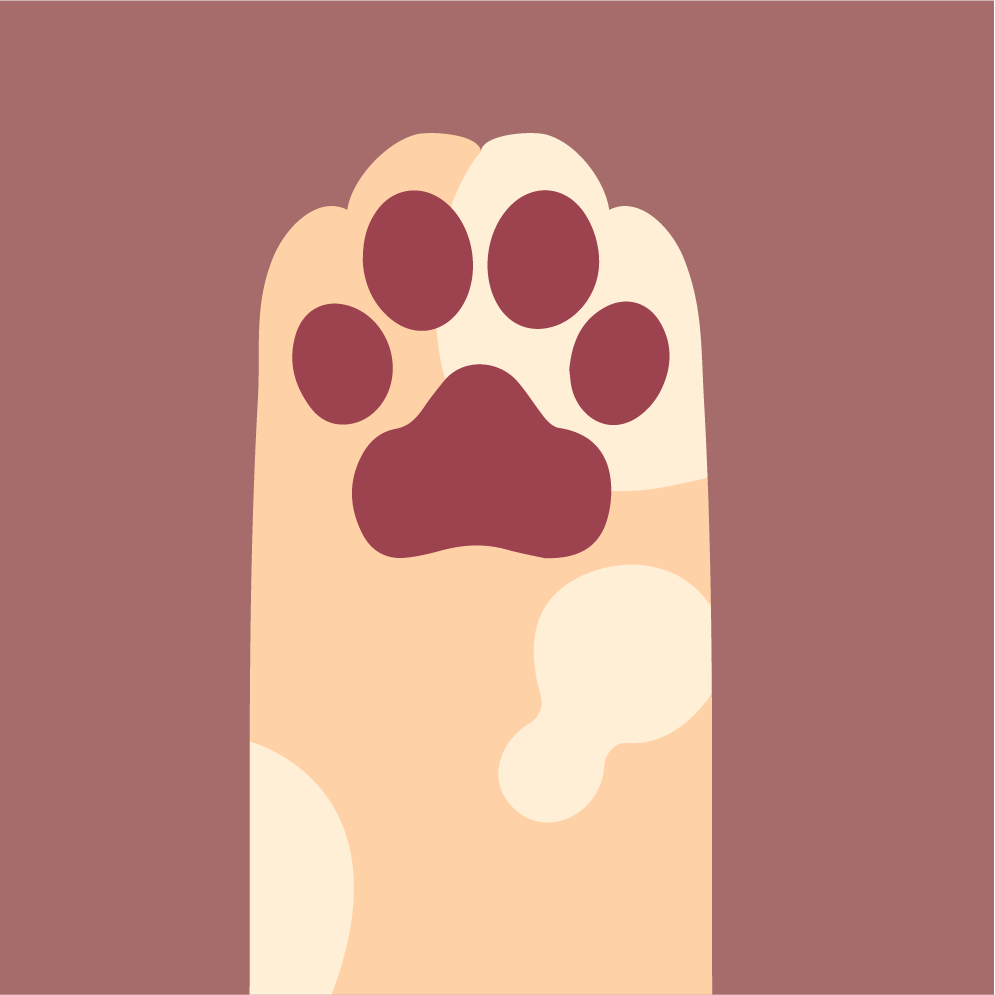 free cats paws flat style vector 696648 | Magipik Free Vector