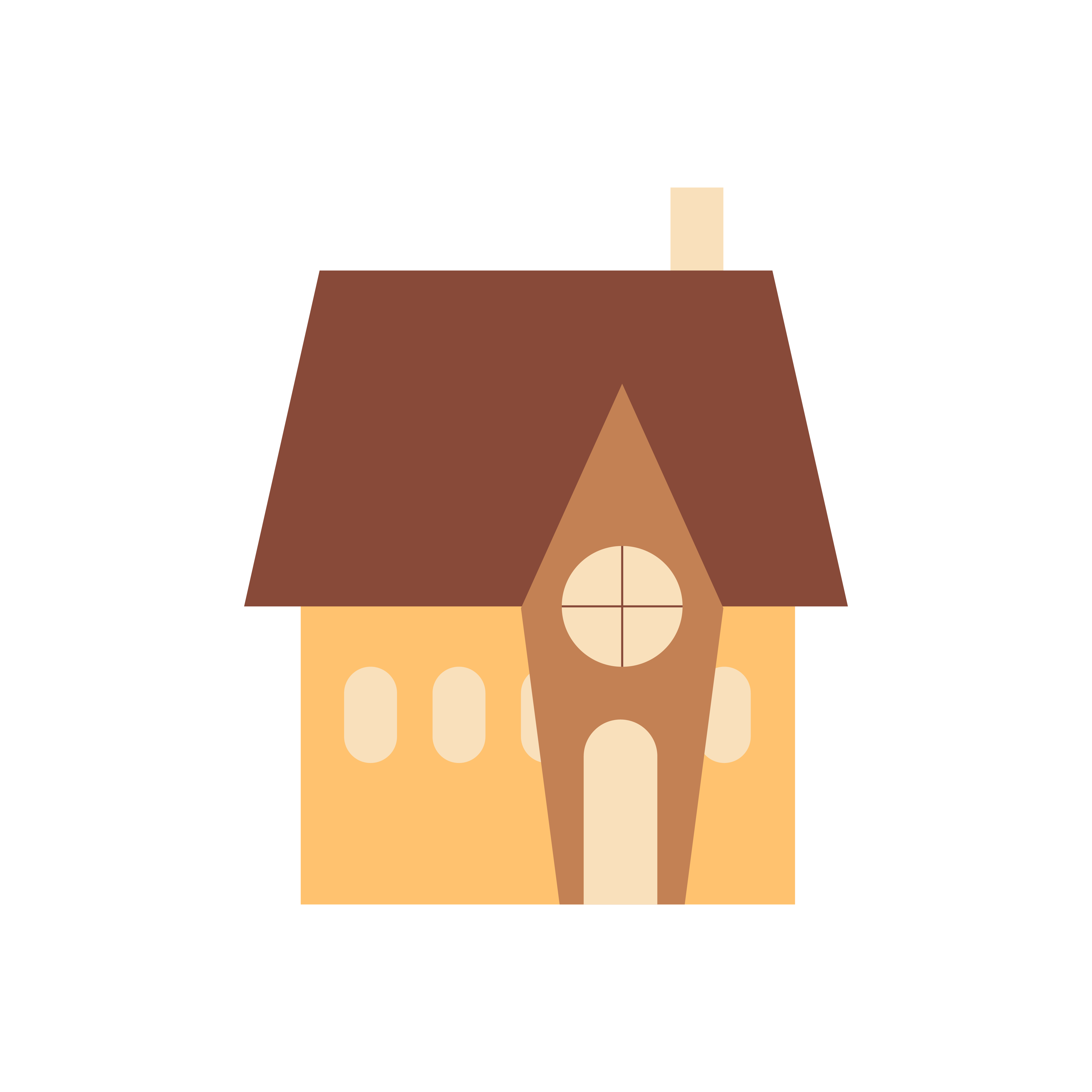 free charming cartoon house with unique vector 521846