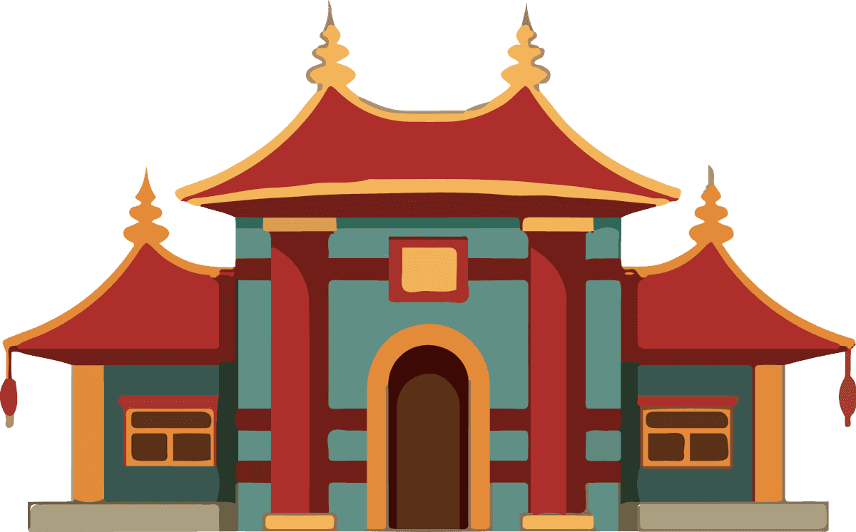 free china traditional buildings cultura... | Magipik Free Vector