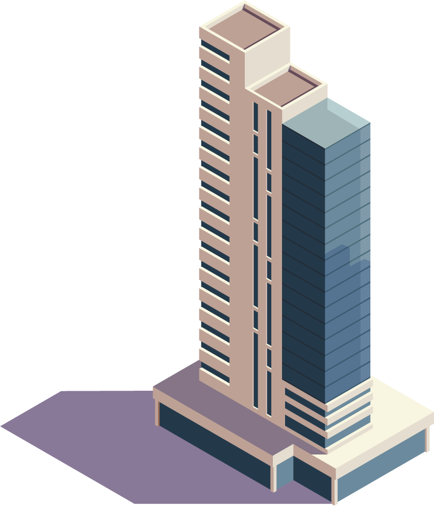 free city skyscrapers isometric composition vector 84289