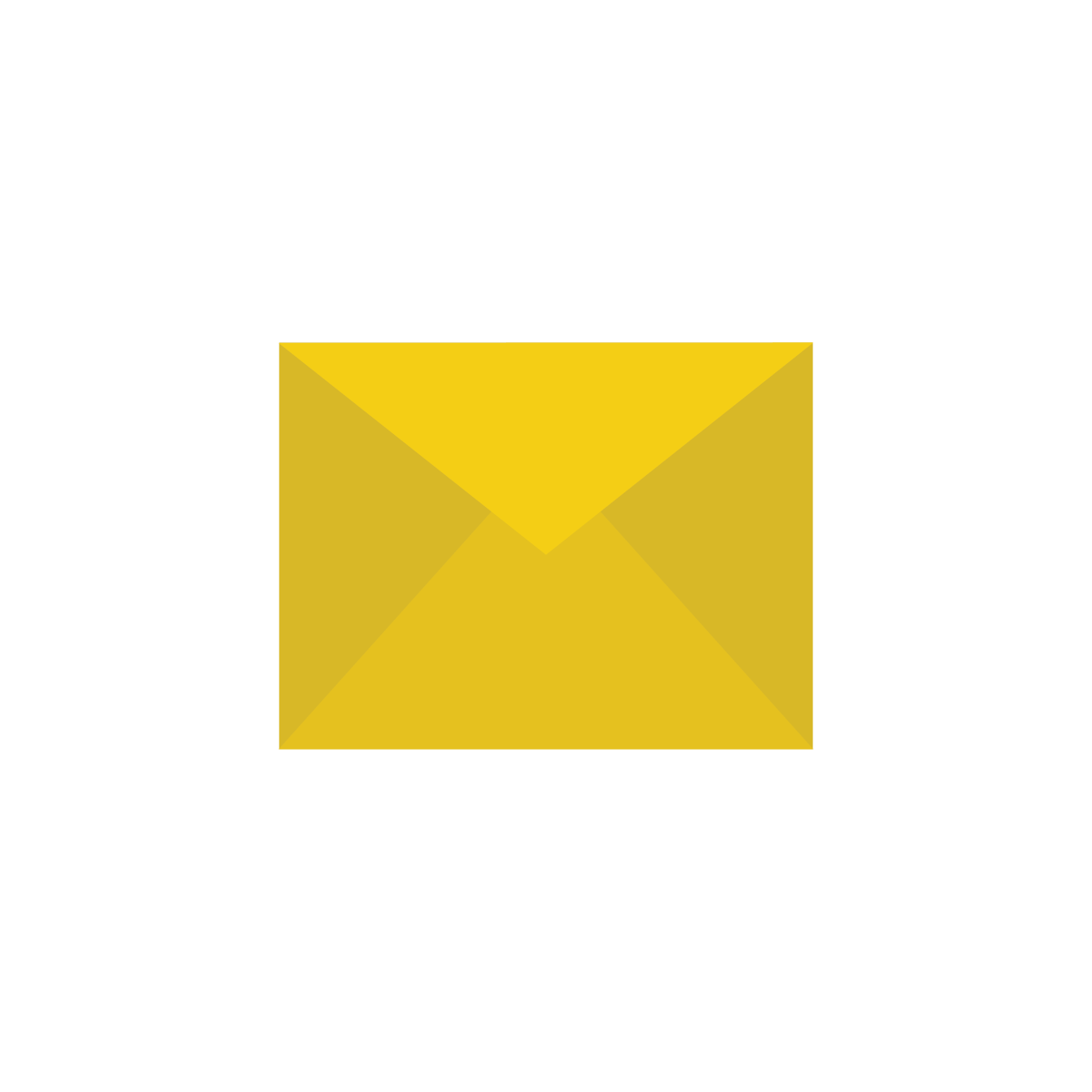 classic gold envelope vector mail icon