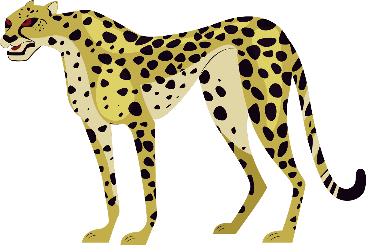 free clouded leopard wild animals icons vector 90120