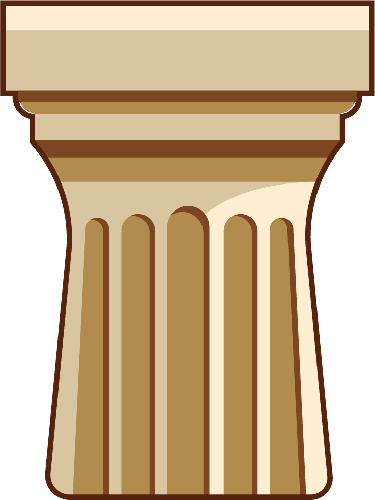 free column pattern ancient greek icons vector 643072