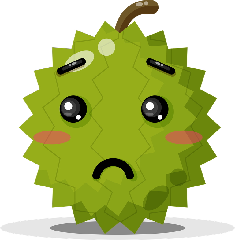 cute durians with emoticons showing various facial expressions for fun ...
