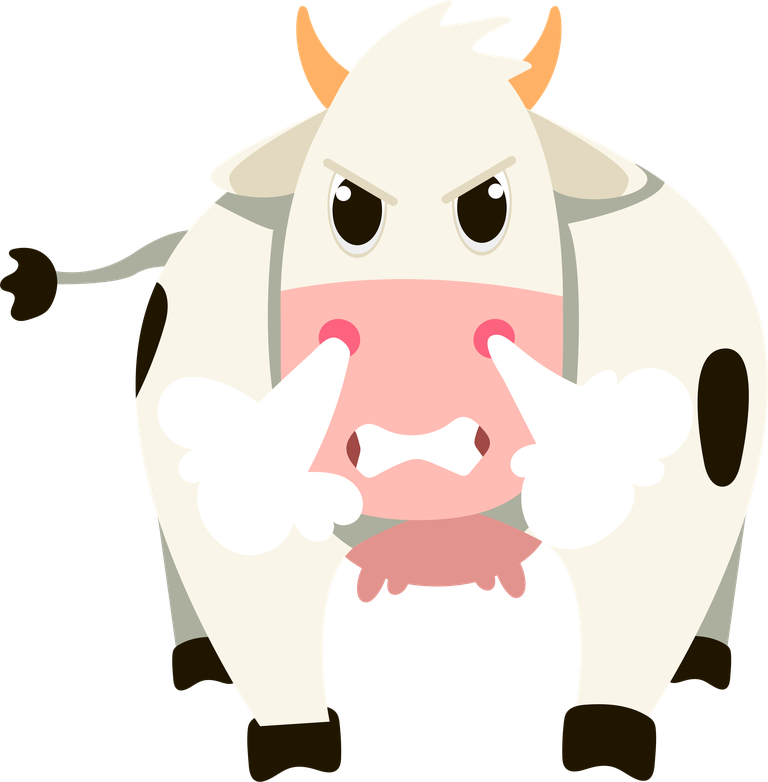 free dairy cow set funny spotted cow gre... | Magipik Free Vector