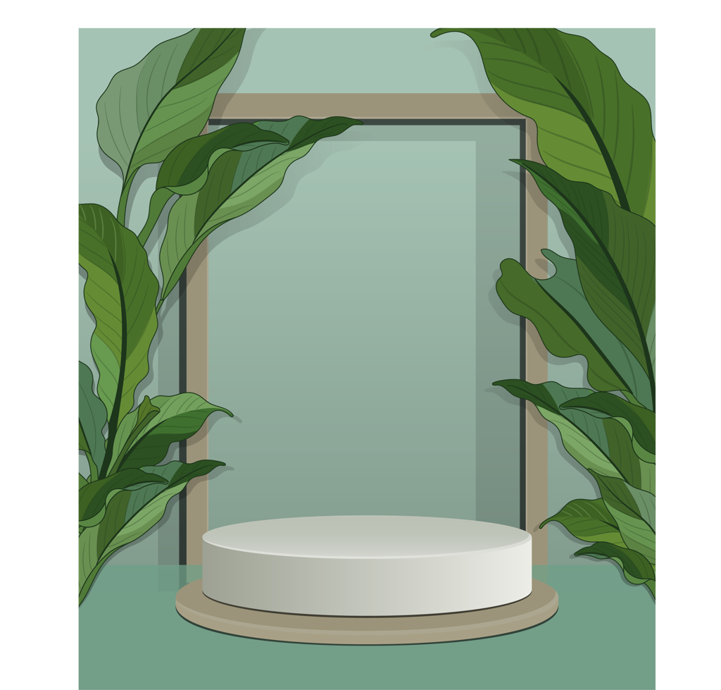 decorative background stage frame with l... | Magipik Free Vector