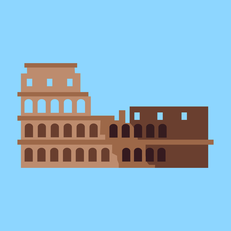 different monuments blue background illustration featuring iconic ...