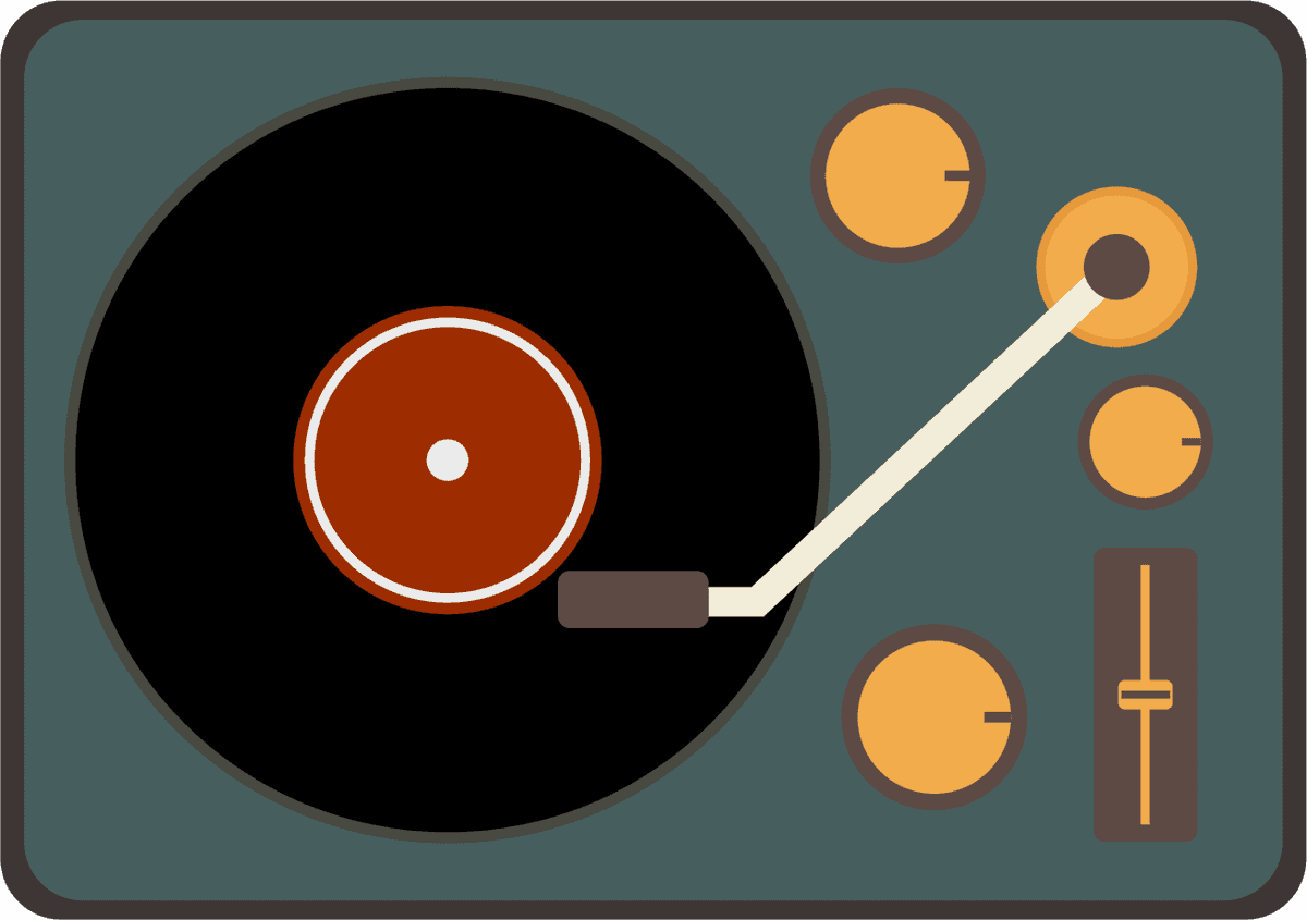free disc player vintage musical instrum... | Magipik Free Vector