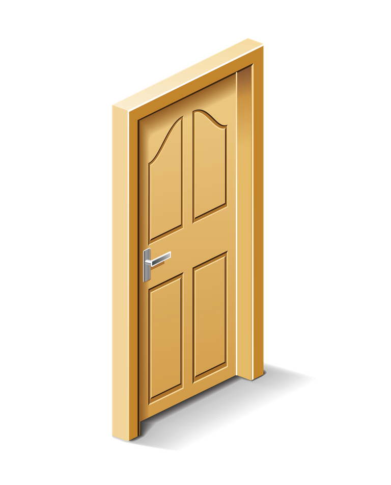 free door fine doors and windows icon vector 810600