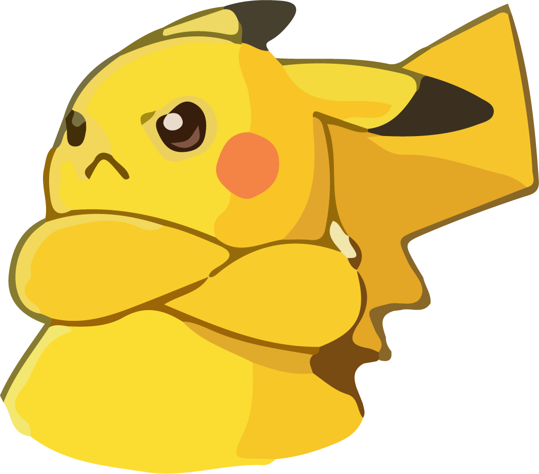 free Drawing Pikachu yellow cute cartoon... | Magipik Free Vector