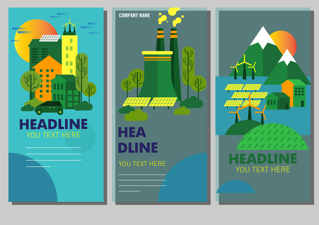 free ecological banner templates house p... | Magipik Free Vector